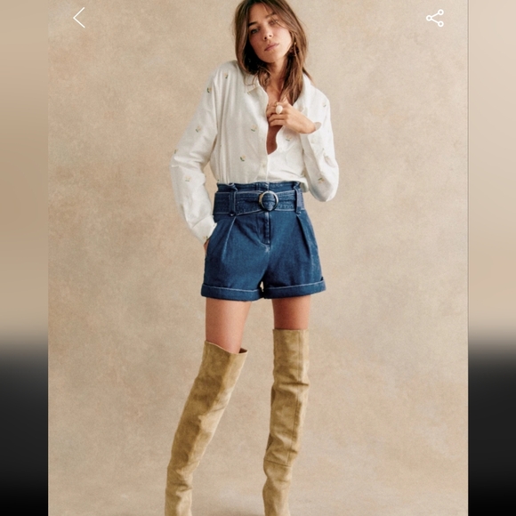 Sezane | Shorts | Sezane Rome Shorts Denim | Poshmark